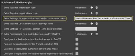 android manifest control unreal engine 4 27 documentation epic