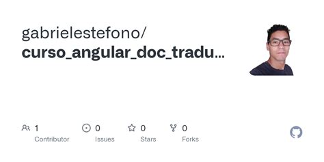 Github Gabrielestefonocursoangulardoctraduzida