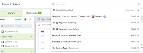 New Ui Saved Searches In The Content Library Home