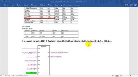 delta as plc ethernet ip explicit connect with dvp12se youtube