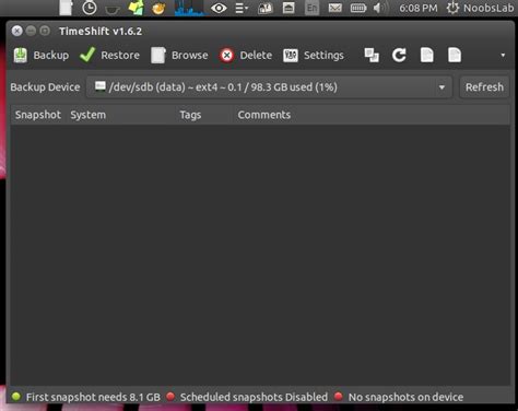 create system restore points for ubuntu linux mint using timeshift
