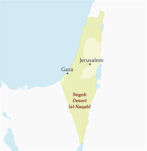 Negev Desert Map