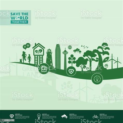 녹색 생태 벡터 일러스트레이션을 함께 세계를 저장합니다 0명에 대한 스톡 벡터 아트 및 기타 이미지 0명 개념 나무 Istock