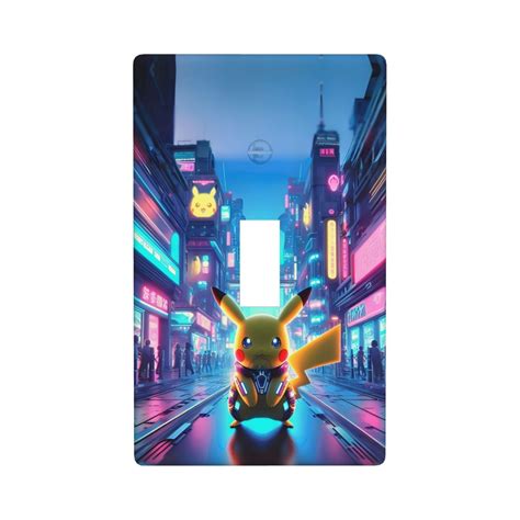 Pocket Monster Anime Light Switch Cover Plates Single Lever Wall Plate
