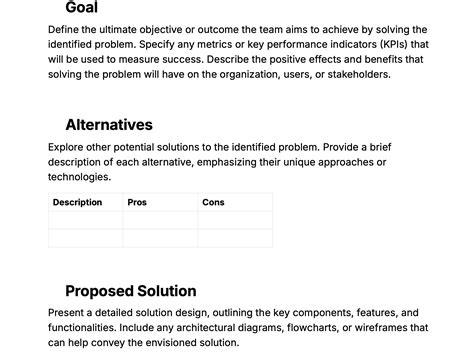 Technical Design Doc Template Startup For Startup