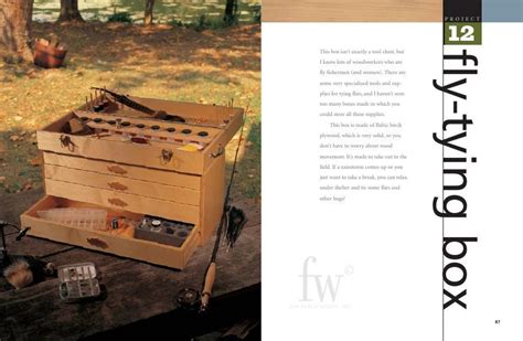 Fly Tying Box Woodworking Project Woodsmith Plans