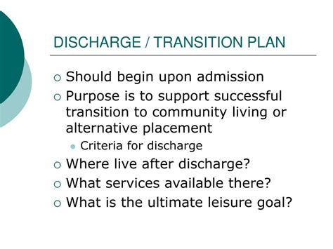 Ppt Discharge Transition Plans And Discharge Plans Powerpoint Presentation Id3106439