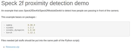 Speck 2f Proximity Detection Demo Missing Weights Speck Development