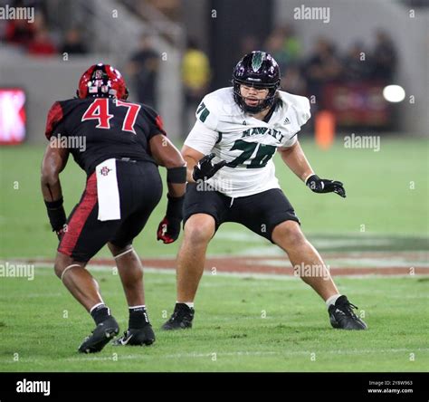 October 5 2024 Hawaii Rainbow Warriors Offensive Lineman James