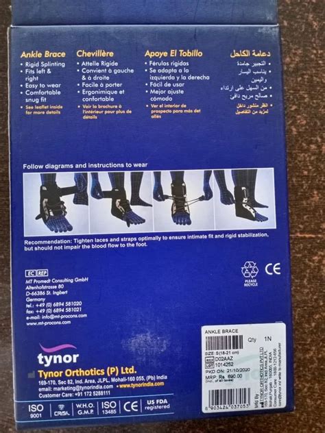 Tynor Ankle Brace Size Medium At ₹ 690piece In Guwahati Id