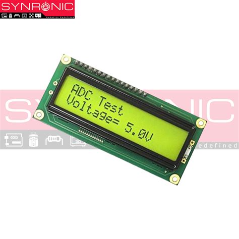 Lcd 16×2 Display Yellow Synronic