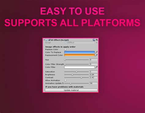 simple ui effects hue shift grayscale etc