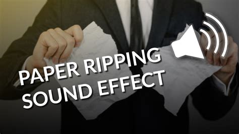 Paper Ripping Sound Effect Youtube
