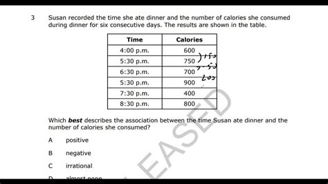 Math 8 Eog Released Exam Question 3 Youtube