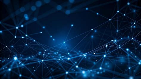 Abstract Technology Network Background Network Connection Structure Big Data Visualization