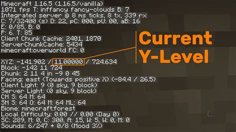 How To See The Y Level In Minecraft