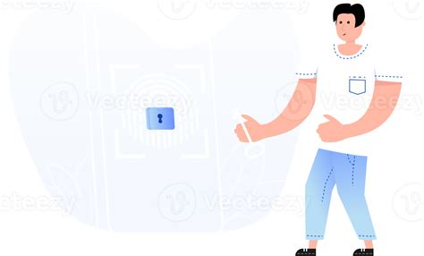 Security Face Id Fingerprint Cyber Secure 50701885 Png