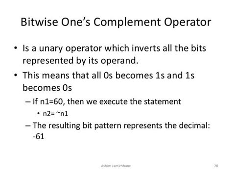 Unit 4 Operators And Expression