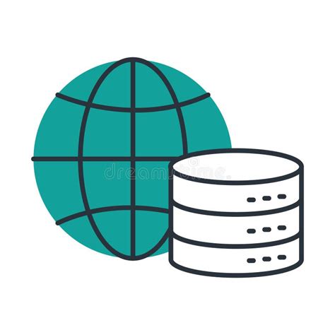 Global Database Cloud Network Storage Illustration Stock Vector Illustration Of Database