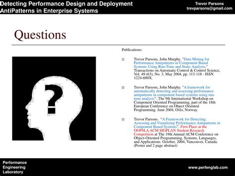 Ppt Detecting Performance Design And Deployment Antipatterns In