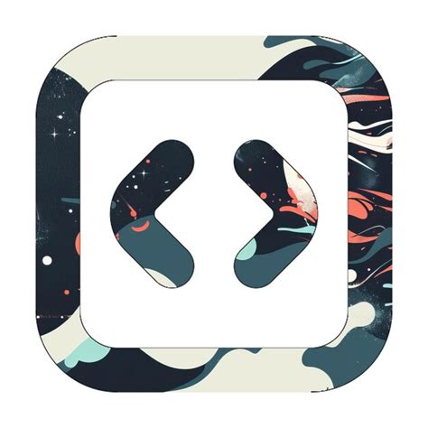 Image Icon Square Code Complex Illustration Background Premium Ai
