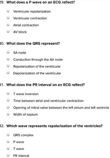 9 What Does A P Wave On An Ecg Reflect Ventricular Repolarization