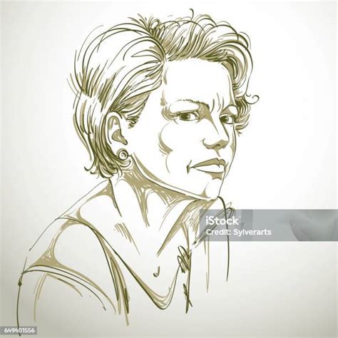 의심을 표현 하는 매력적인 여자의 벡터 초상화 잘 생긴 여성의 그림 사람의 감정적 인 얼굴 표현 개성 개념에 대한 스톡 벡터 아트 및 기타 이미지 Istock