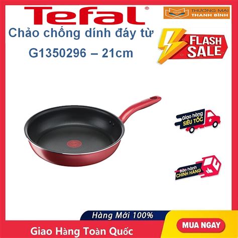 Tefal So Chef G Non Stick Bottom Frying Pan1350296 21cm Red Thermor