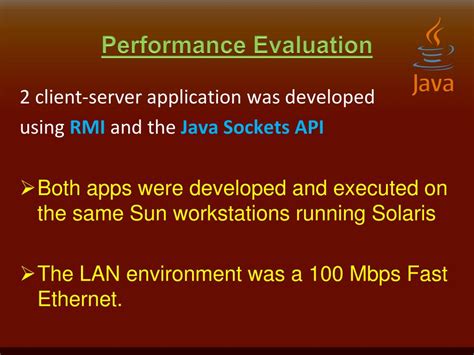 Ppt Performance Evaluation Of Java Rmi Powerpoint Presentation Free
