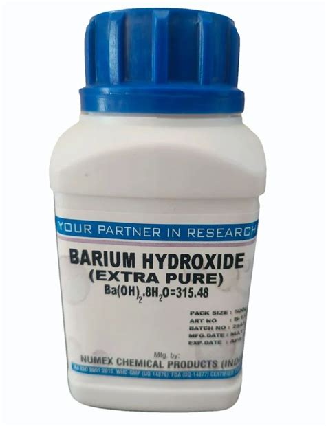 Barium Extra Pure Hydroxide 500gm Bottle At ₹ 230 Kg In Hapur Id 2854067925730