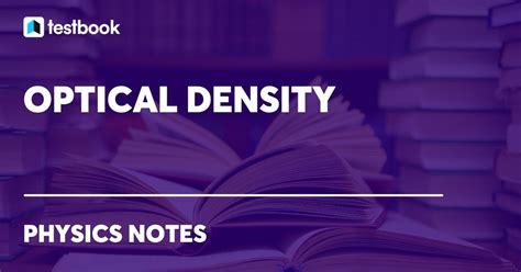 Optical Density Definition Formula Units Measurement Uses