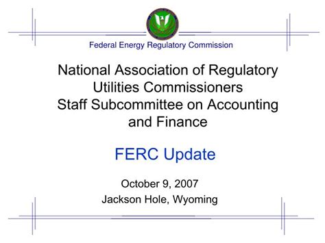 Ppt Ferc Update Powerpoint Presentation Free Download Id1243643