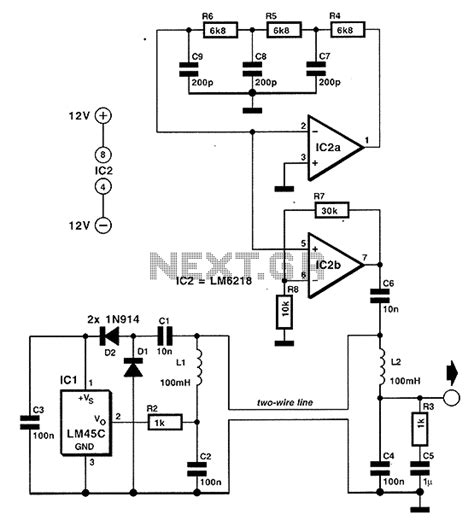 Temperature Measurement Using Two Cables Under Thermometer Circuits