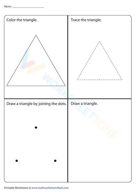 Triangle For Preschoolers 1 Worksheet