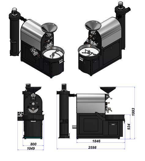 Coffee Roaster Cms 12 12kg Gas Roaster Manual Coffee Machines Sale