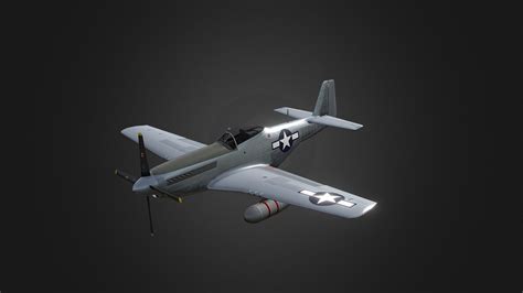 P 51d Mustang Buy Royalty Free 3d Model By Hangarbproductions