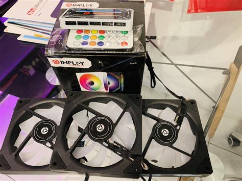 Inplay Seaview Tower X3 3in1 Argb 120mm Case Fan Kit With Controller Remote Black On Carousell