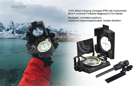 Proster Ip65 Compass Armygreen With Flintstone Sighting