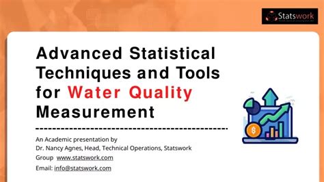 Ppt Advanced Statistical Techniques And Tools For Water Quality