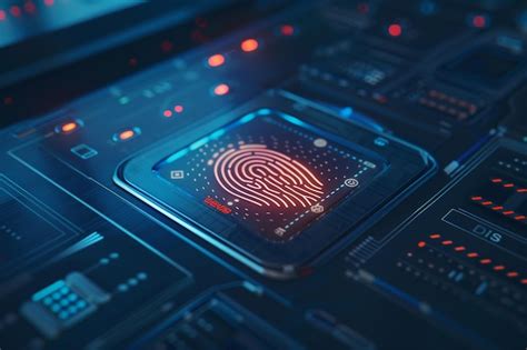 digital fingerprint authentication premium ai generated image