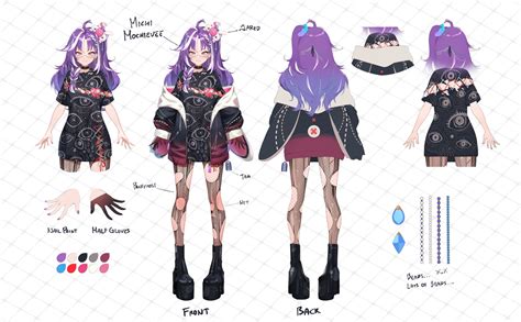 Michi Mochievee Character Sheet 20351 Hololist