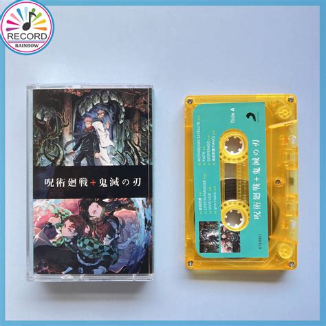Jutsu Kaisen And Demon Slayer Kimetsu No Yaiba Anime Soundtrack Cassette