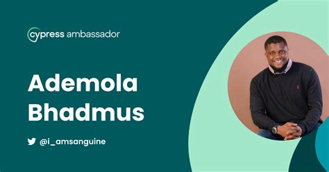 cypress ambassador spotlight ademola bhadmus