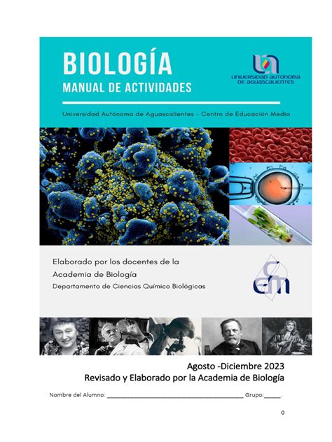 Academia Biología Manual Alumno Biología A D 2023 Final Pdf