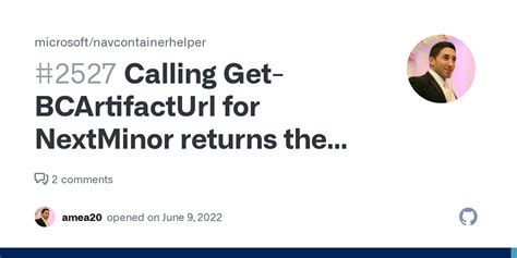Calling Get BCArtifactUrl For NextMinor Returns The NextMajor Artifact Issue Microsoft