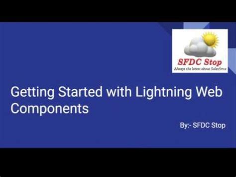 Getting Started With LWC Setup Local Server For Lightning Web Components First LWC Component
