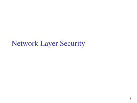 PPT Network Layer Security PowerPoint Presentation Free Download ID 1839339