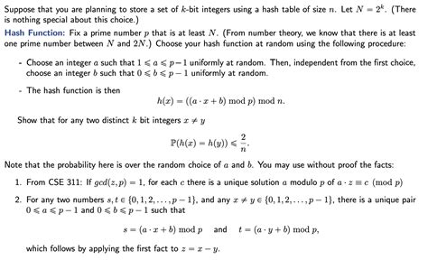 Solved Suppose That You Are Planning To Store A Set Of K Bit Chegg