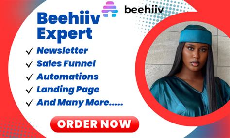 Design Beehiiv Newsletter Templates Beehiive Landing Page Beehiiv Manager By Aria Marbel Fiverr