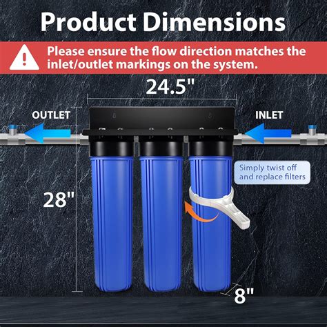 Ispring Wgb32b Kds 3 Stage Whole House Water Filter System Instruction